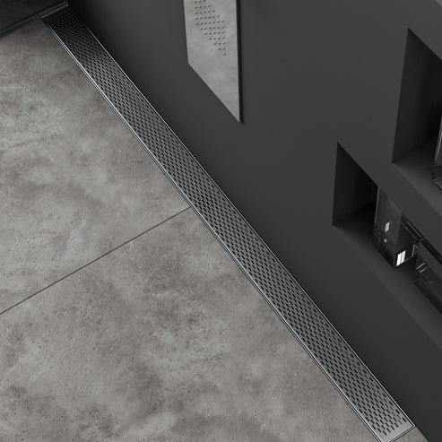 Delta Delmar Side Outlet Linear Drain for Modern Showers - QMDRAIN